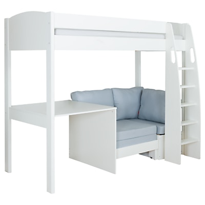 Stompa Uno S Plus High-Sleeper Bed with Fixed Desk and Chair Bed ...