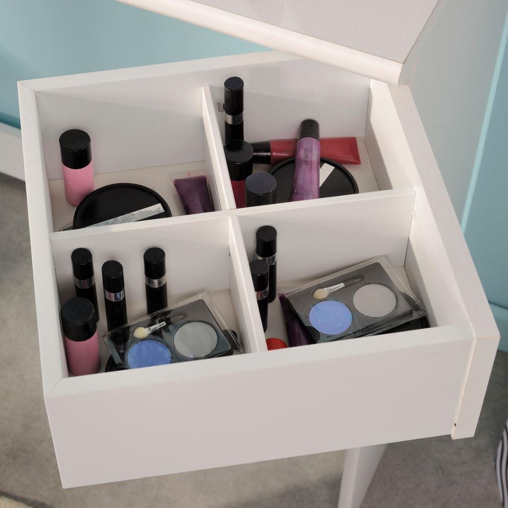 Beauty Bar Dressing Table White - MySmallSpace UK