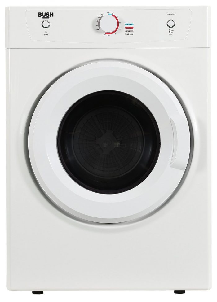 Bush DHB7VTDW 7KG Vented Tumble Dryer - White - MySmallSpace UK