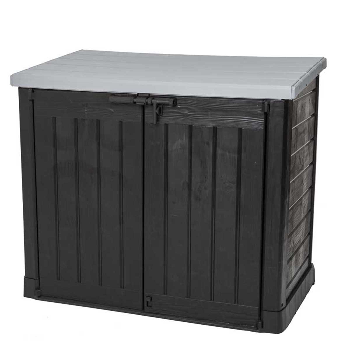 Keter Hideaway 1200L Storage Shed - Grey - MySmallSpace UK