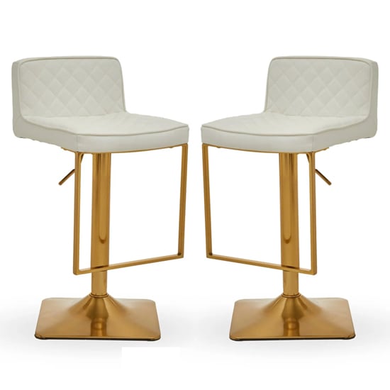 Extraordinary White Leather Bar Chairs Photos