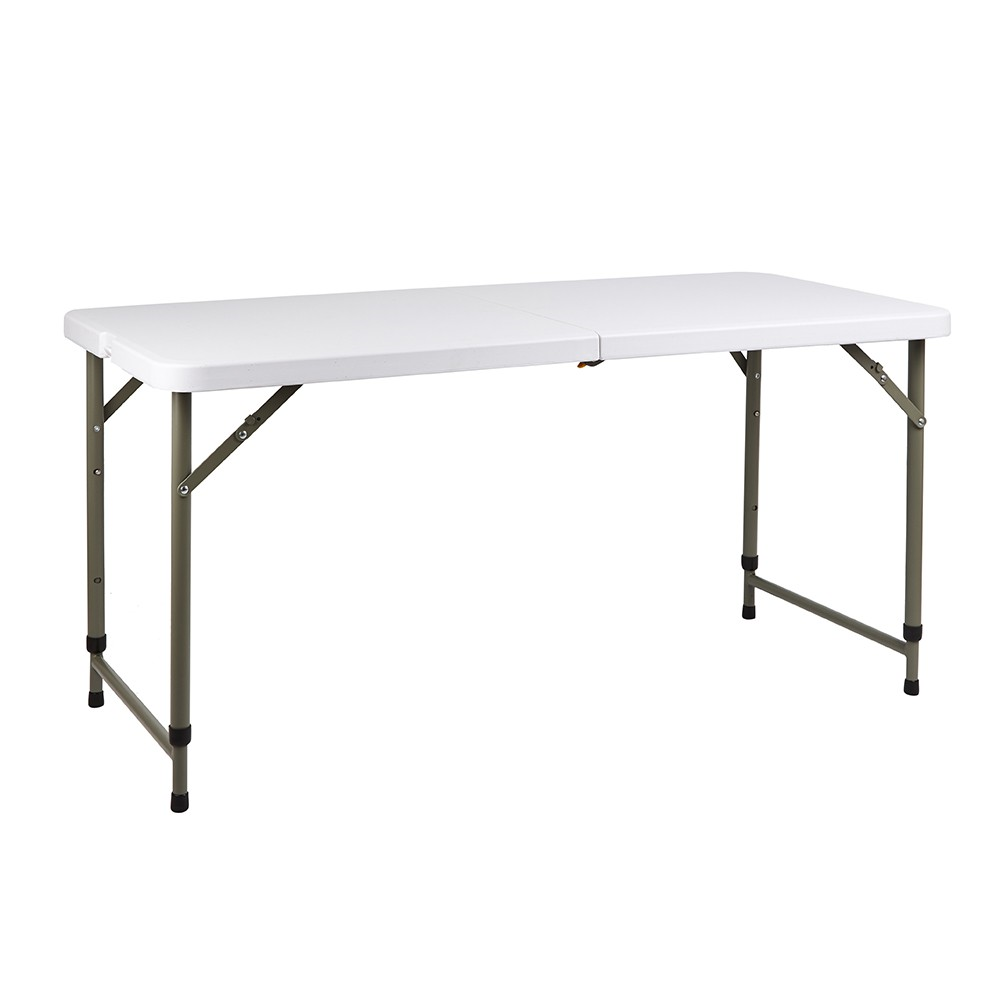 Height Adjustable 4ft Folding Trestle Table - Height Adjustable Folding ...