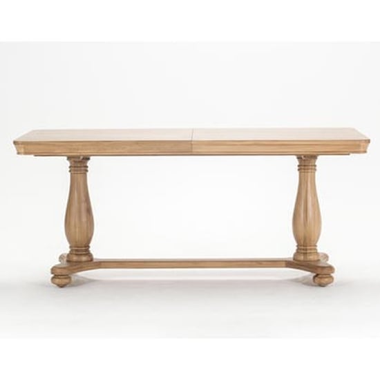 Carman Wooden Extending Dining Table In Natural - MySmallSpace UK