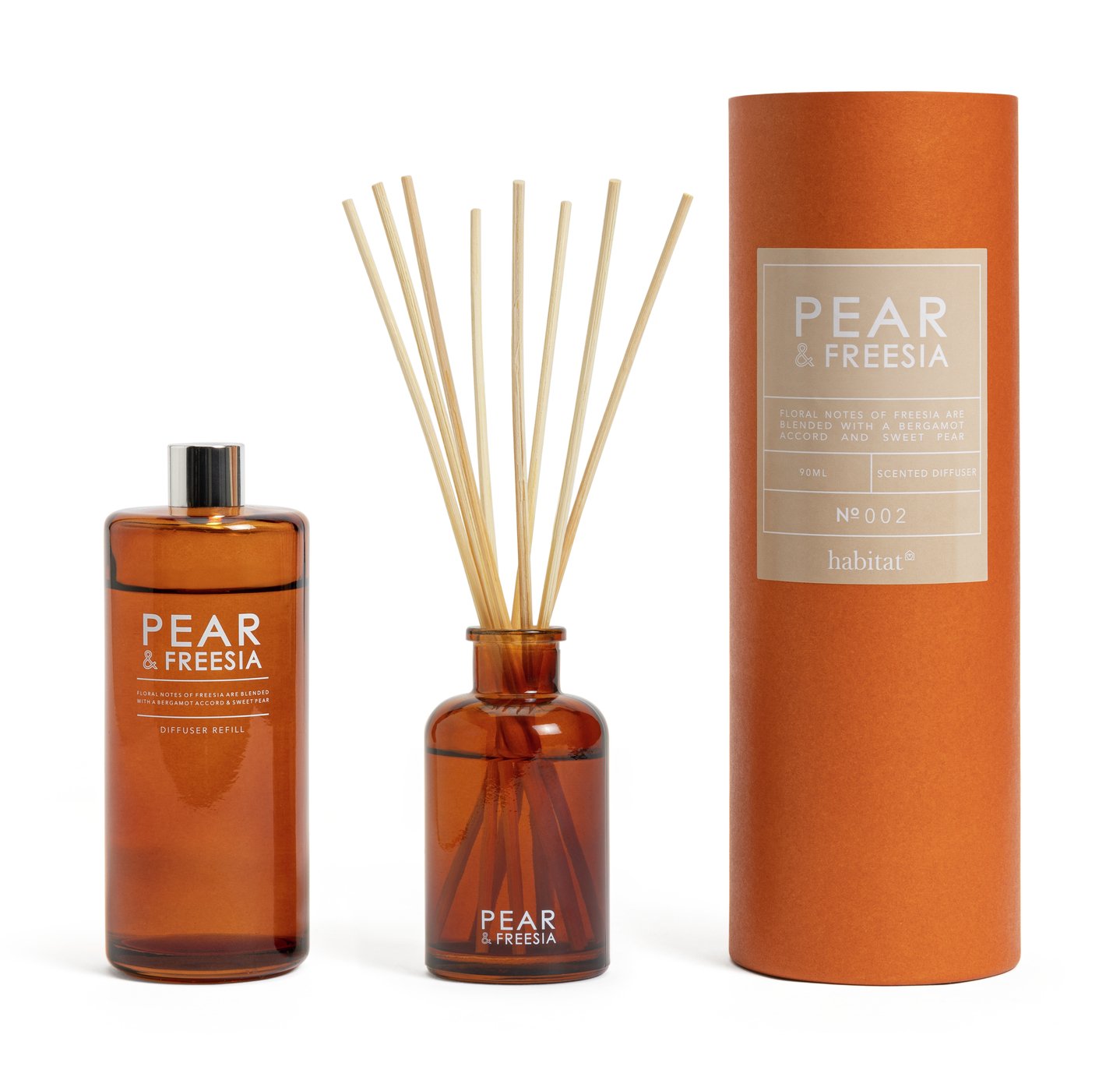Habitat 90ml Diffuser & 180ml Refill Set - Pear & Freesia - MySmallSpace UK