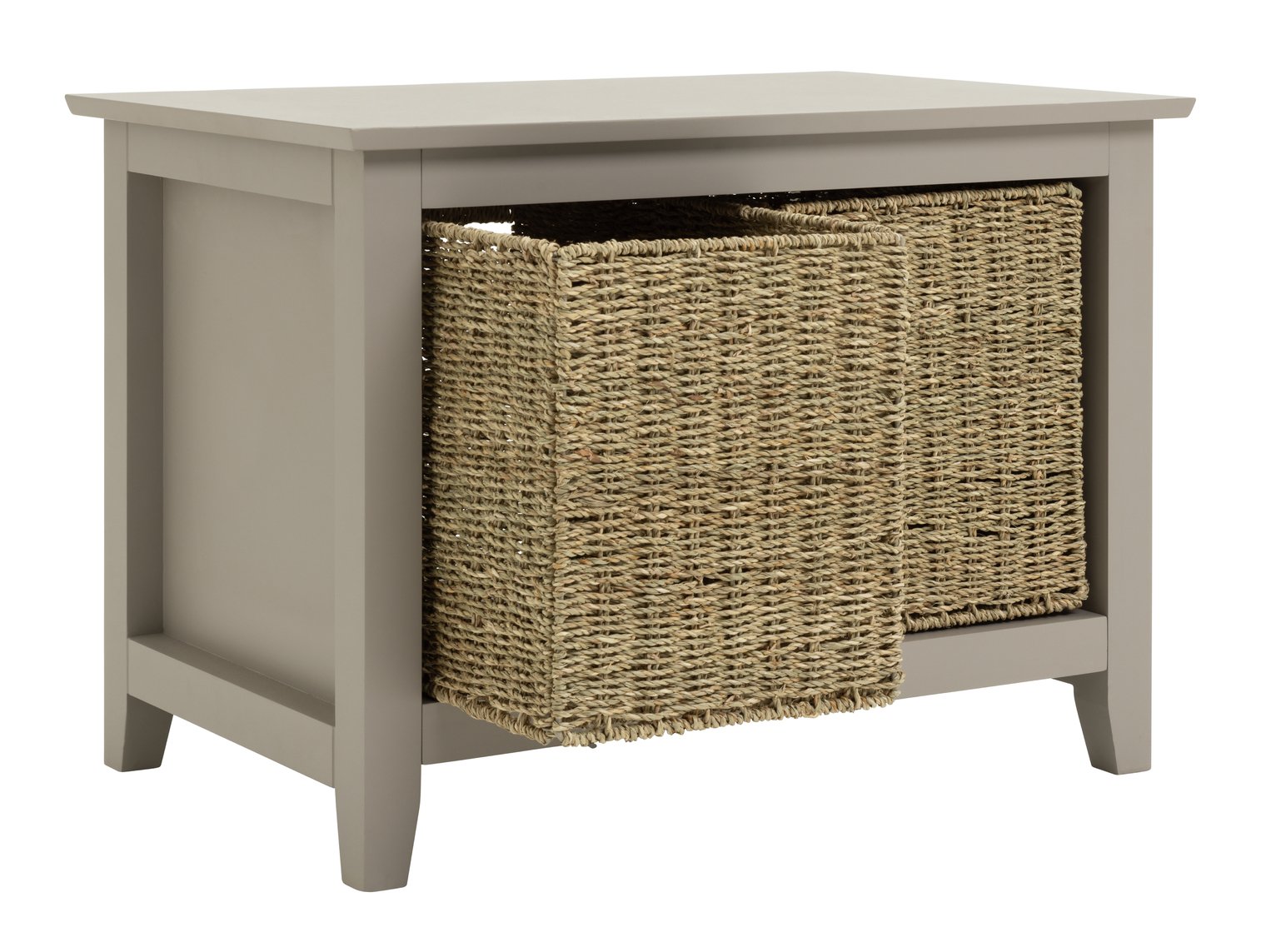 Argos Home Willow Shoe Storage Bench - Grey - MySmallSpace UK