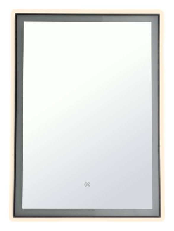 Habitat Rectangle Backlight LED Mirror - Black - MySmallSpace UK
