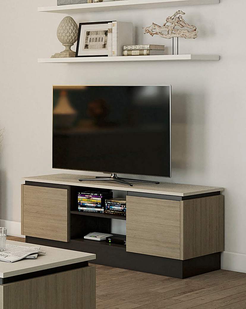 Boston Ready Assembled Corner TV Unit - MySmallSpace UK
