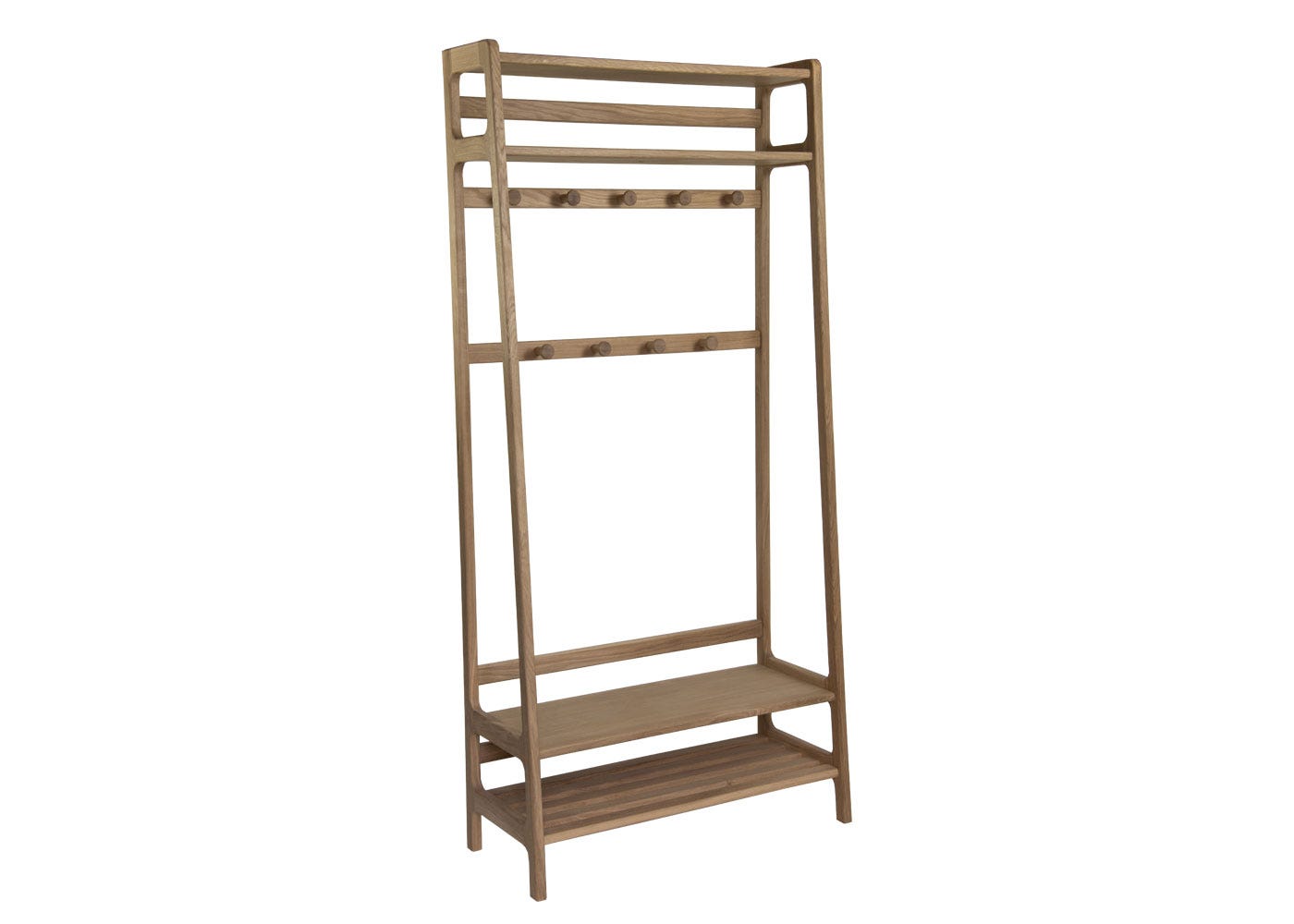 Scp Agnes Hall Stand Oak - MySmallSpace UK