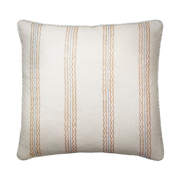 Rhubarb Stone, Sustainable Feather, Cushion, 55cm x 55cm, Sky - Andrew ...